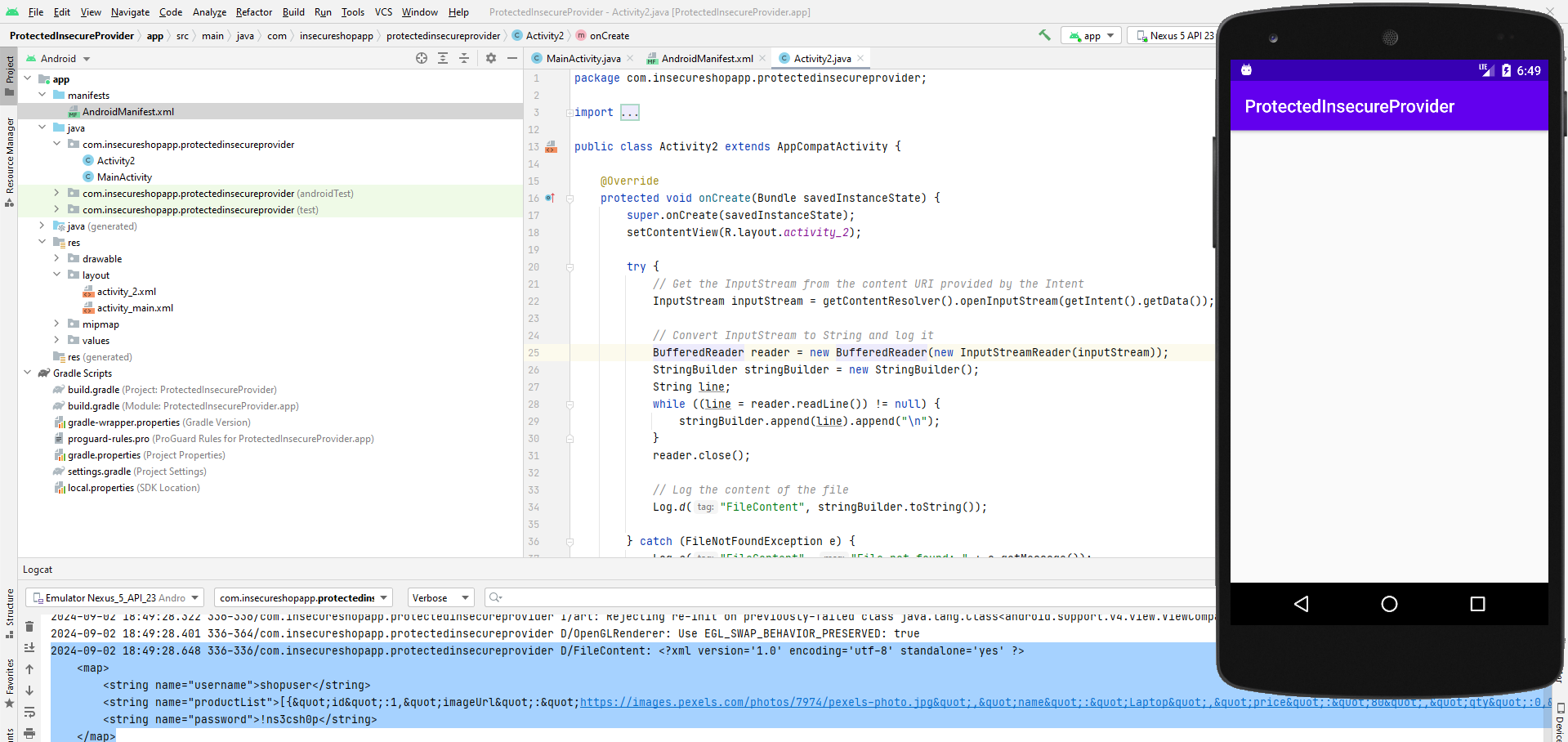 Walkthrough of The InsecureShop Android Vulnerable Application | Muhammad Adel